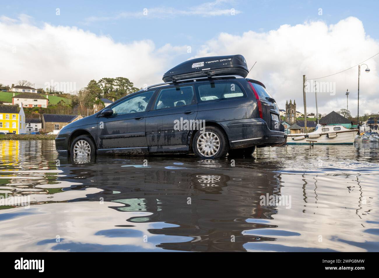 Coastal flooding in Bantry, West Cork, Ireland Stock Photo - Alamy