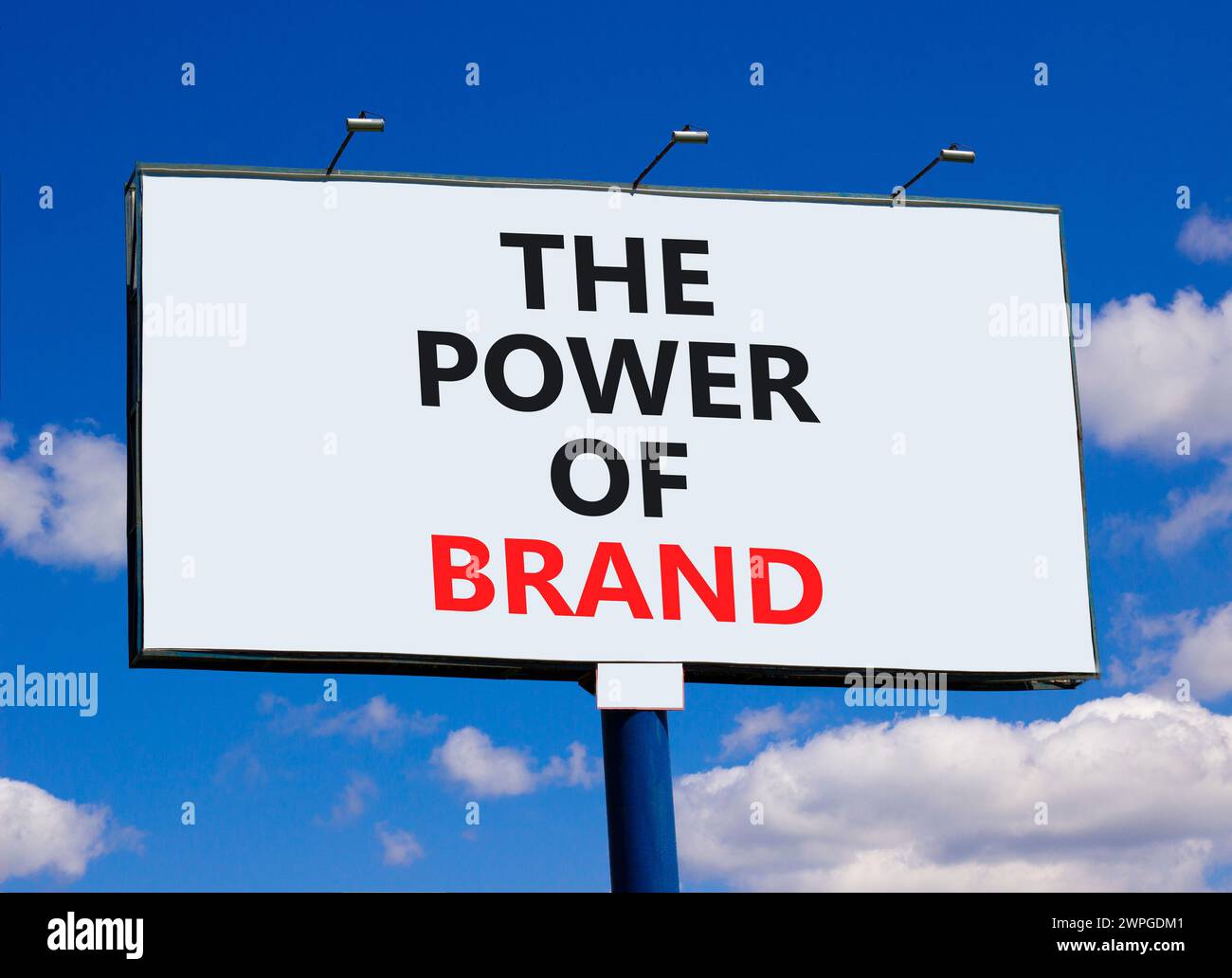The power of brand symbol. Concept words The power of brand on ...