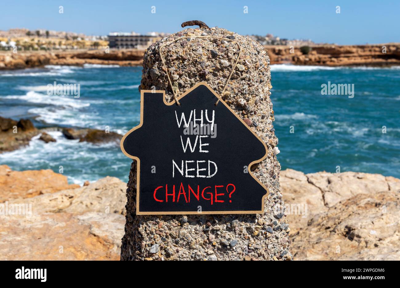 Why we need change symbol. Concept words Why we need change on ...
