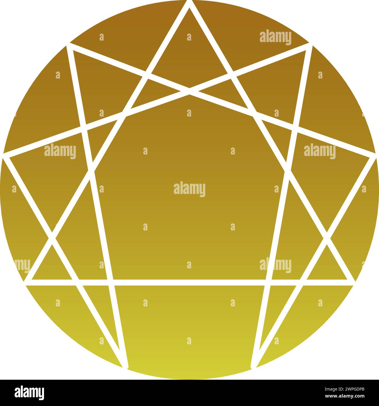 Enneagram sign Enneagram sign. Personality. Vector Design Template ...