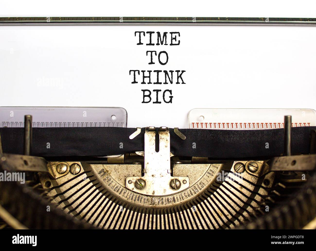 Time to think big symbol. Concept words Time to think big typed on ...