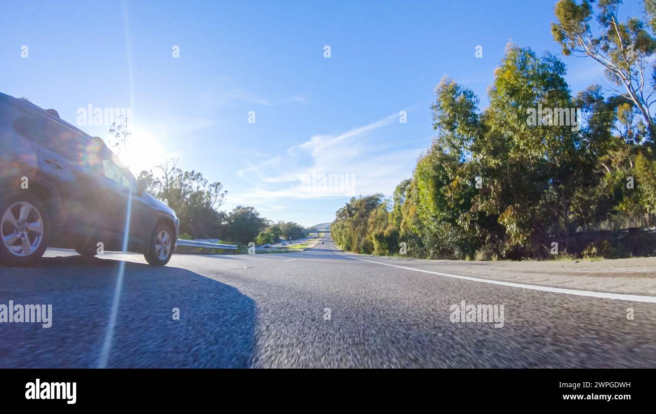 Daytime Journey on HWY 101 Near California Coast Stock Photo - Alamy