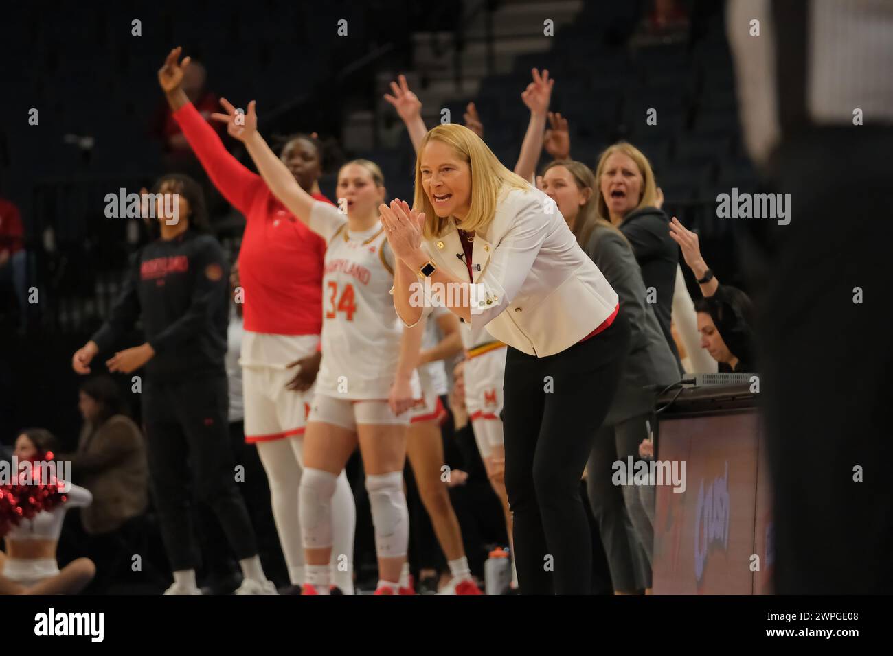 Minneapolis, Minnesota, USA. 7th Mar, 2024. Maryland Terrapins head ...