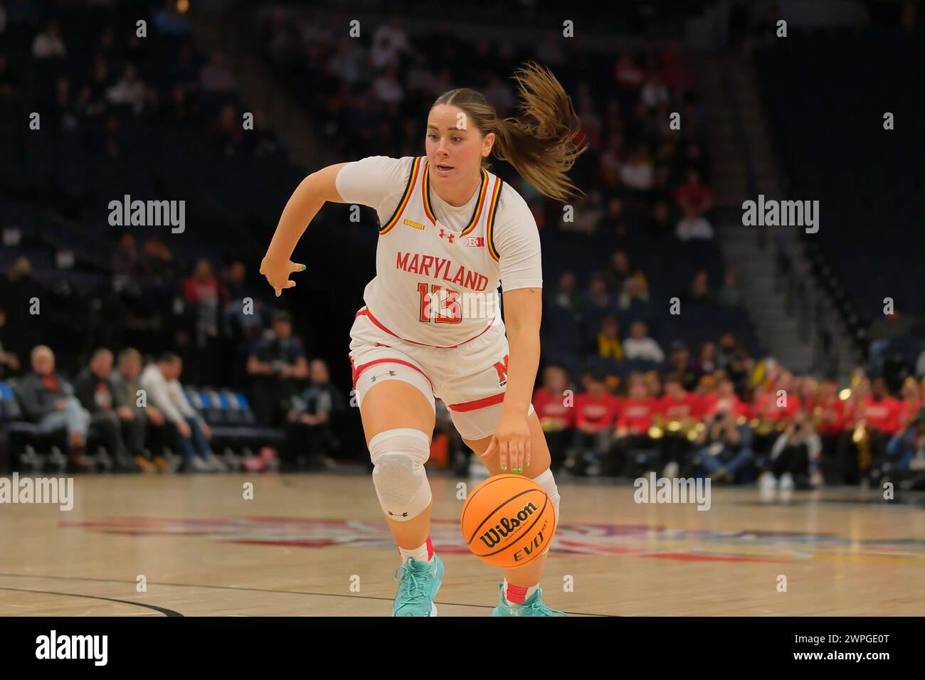 Minneapolis, Minnesota, USA. 7th Mar, 2024. Maryland Terrapins guard ...