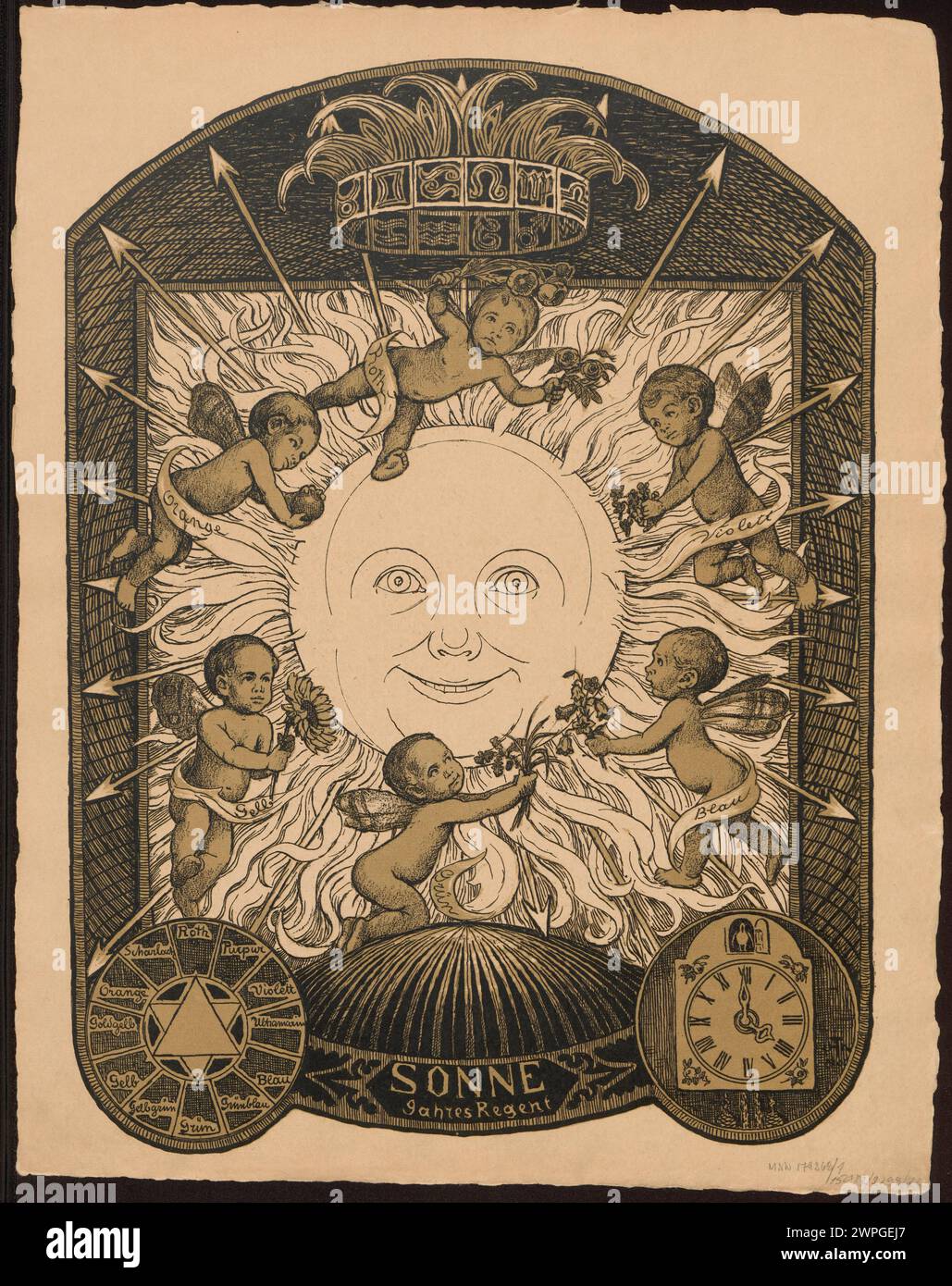 Hans Thoma depicted the sun as a personification for the 'eternal ...