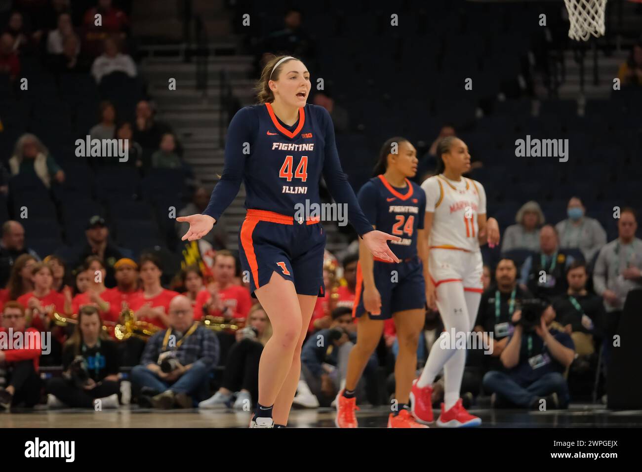 Minneapolis, Minnesota, USA. 7th Mar, 2024. Illinois Fighting Illini ...