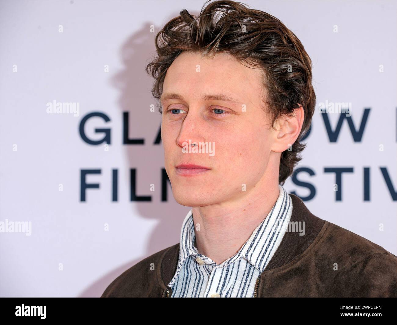 Glasgow, Scotland, UK. 7th Mar, 2024. Actor, George MacKay, on the red ...