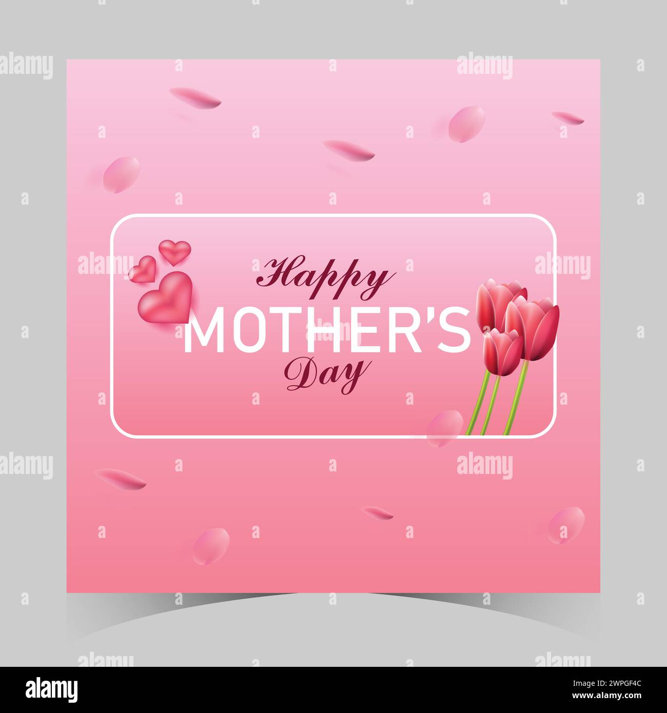 Happy Mother's Day web banner and social media post template. Mom Day ...