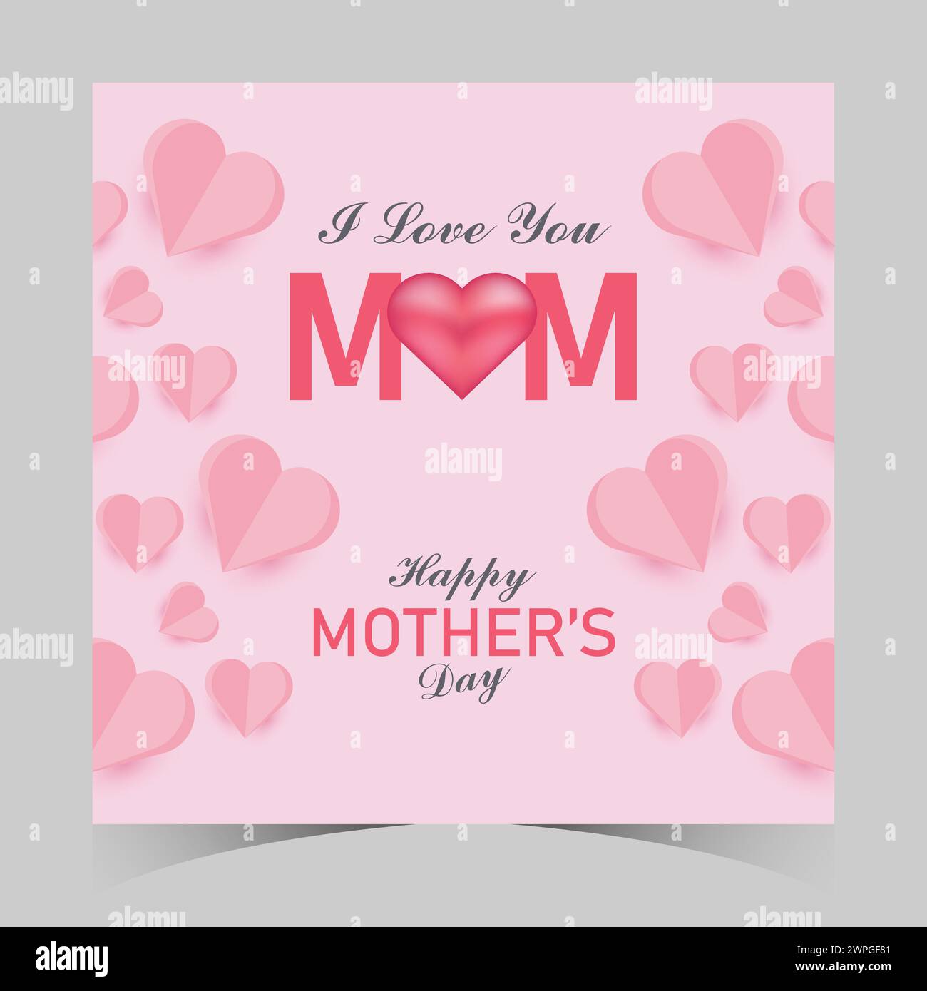 Happy Mother's Day web banner and social media post template. Mom Day ...