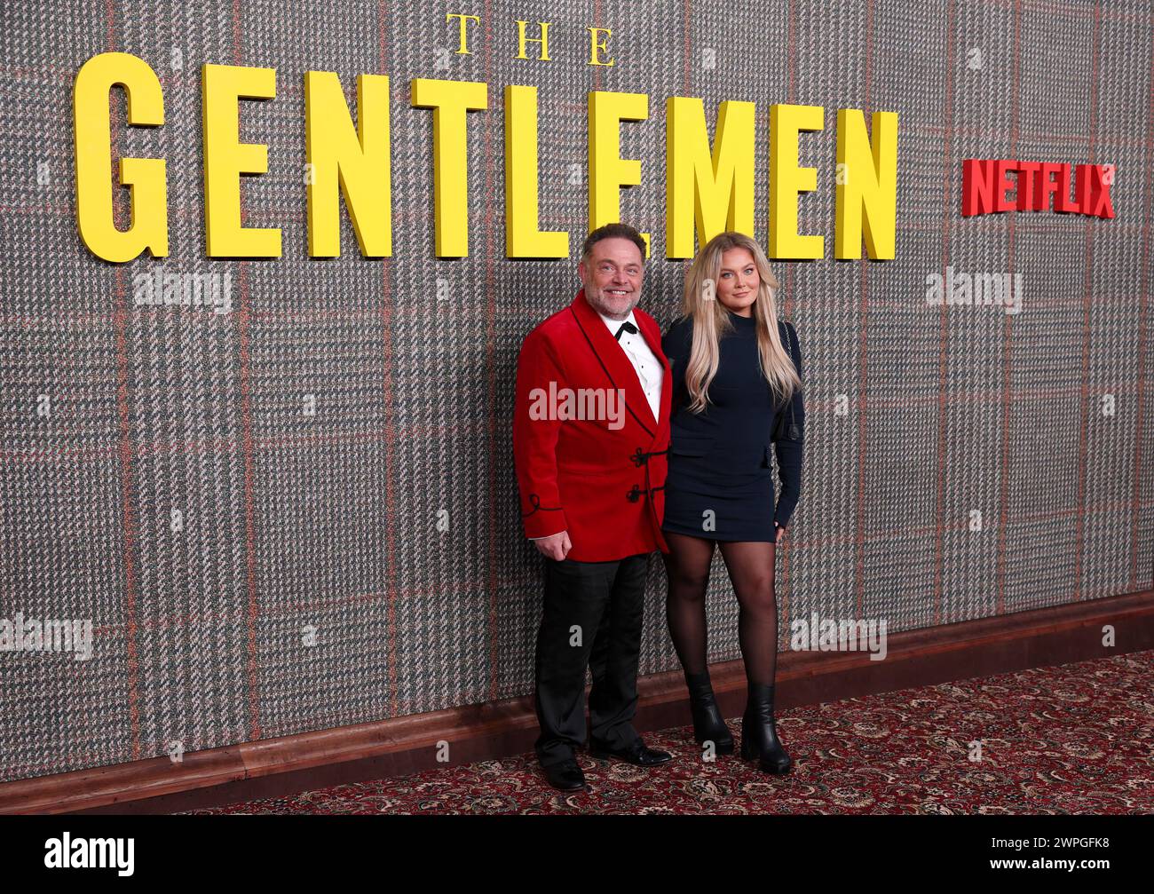 Actor John Thomson attends the UK Series Global Premiere of "The Gentlemen" at the Theatre Royal ...