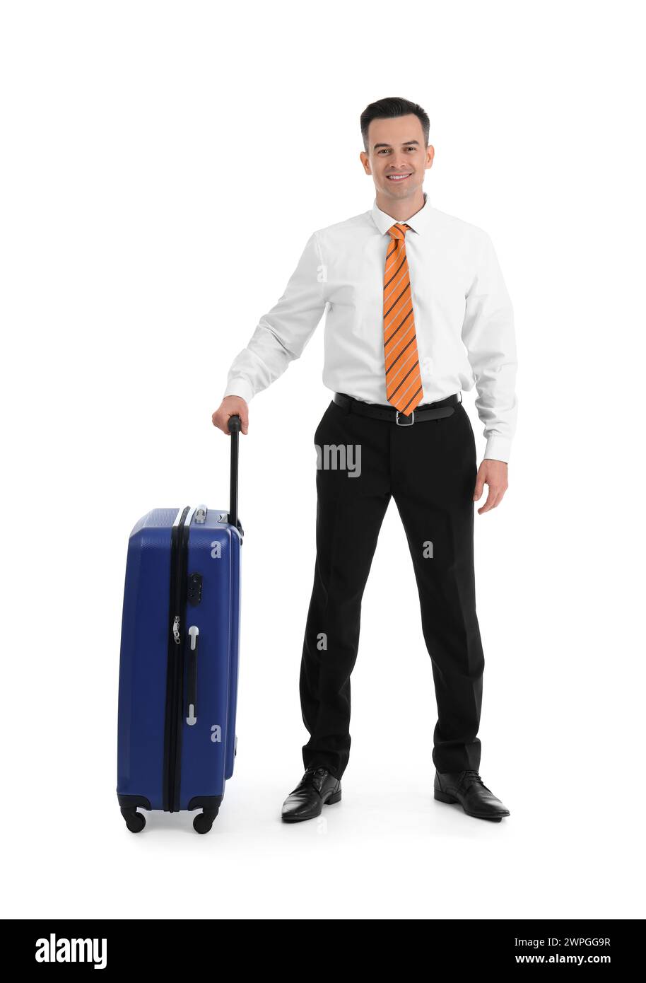 Male flight attendant isolated on white hi-res stock photography and ...