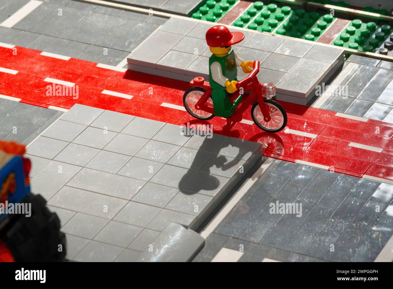 Lego Figures of Urban Cyclists Stock Photo - Alamy