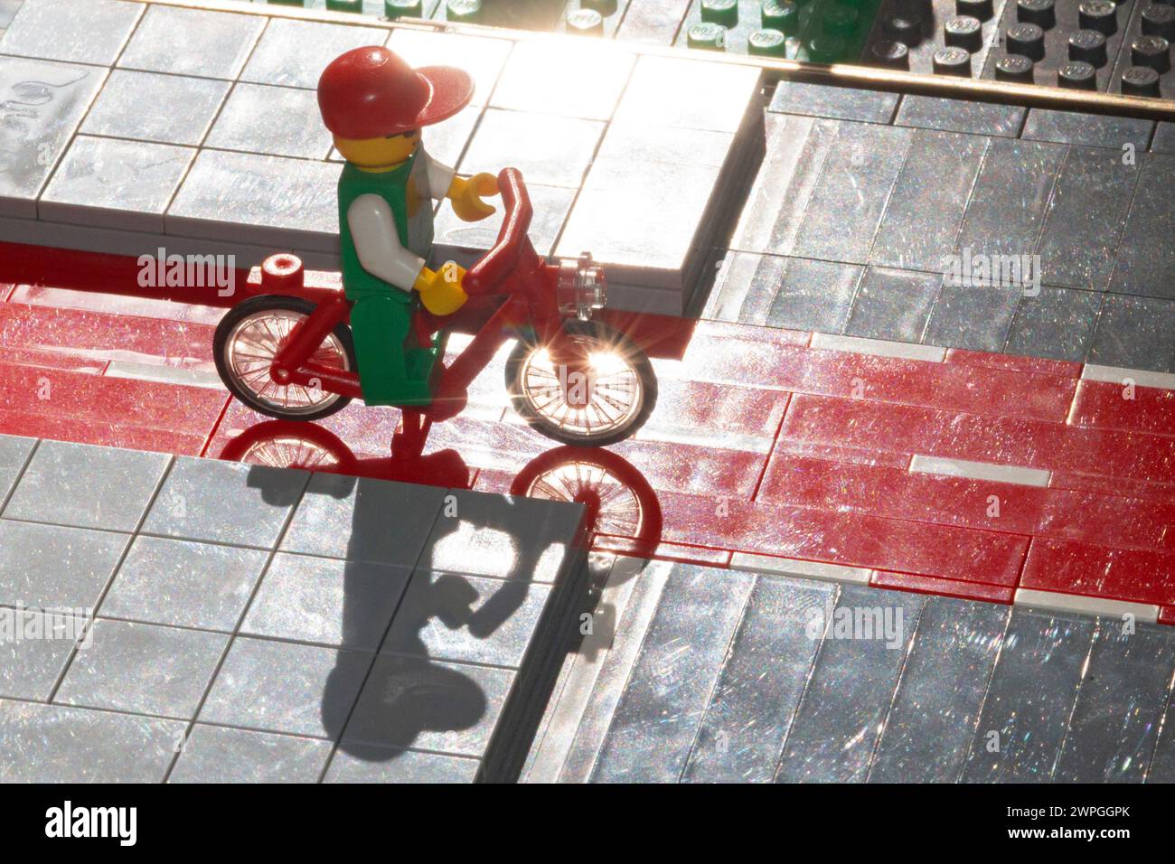 Lego Figures of Urban Cyclists Stock Photo - Alamy