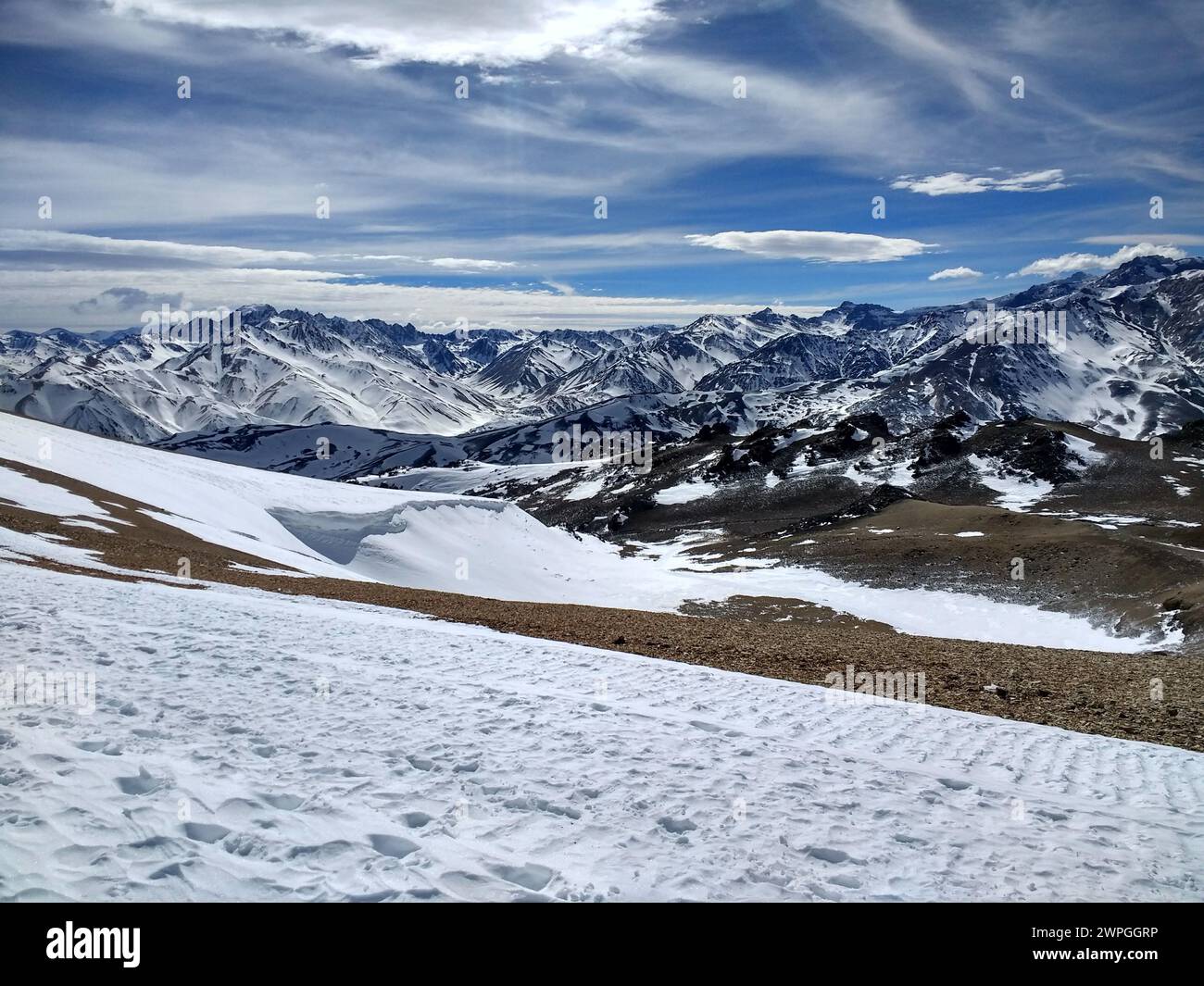 The Andes Mountains in Las Lenas, Argentina Stock Photo - Alamy