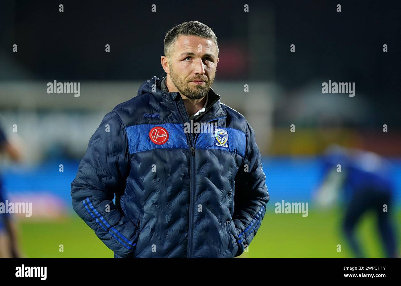 Warrington Wolves head coach Sam Burgess before the Betfred Super League match at Sewell Group ...