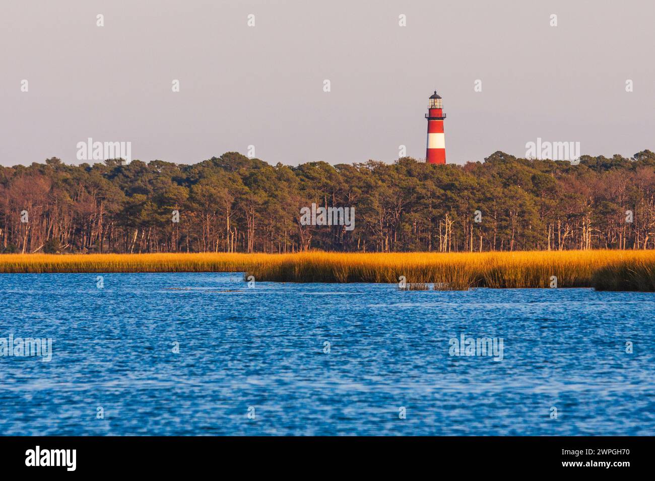 Assateague Lighthouse, built in 1867, on Assateague Island on the ...