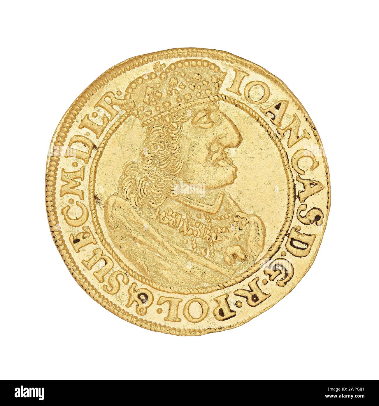 Gdańsk ducat minted in 1657 during the reign of Polish king John II ...