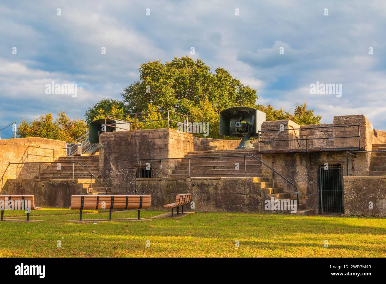 Fort Monroe in Hampton Roads, Virginia, was built in 1834. This is the ...