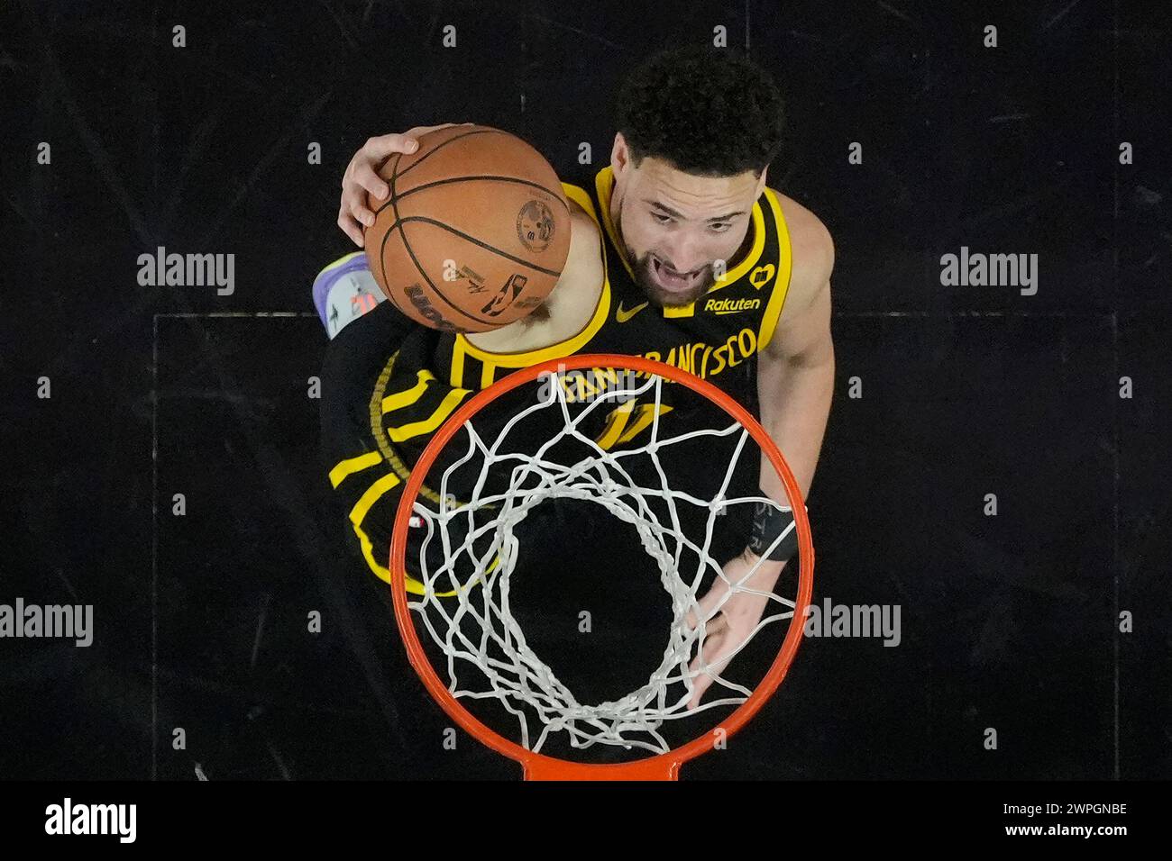 Golden State Warriors guard Klay Thompson during an NBA basketball game ...