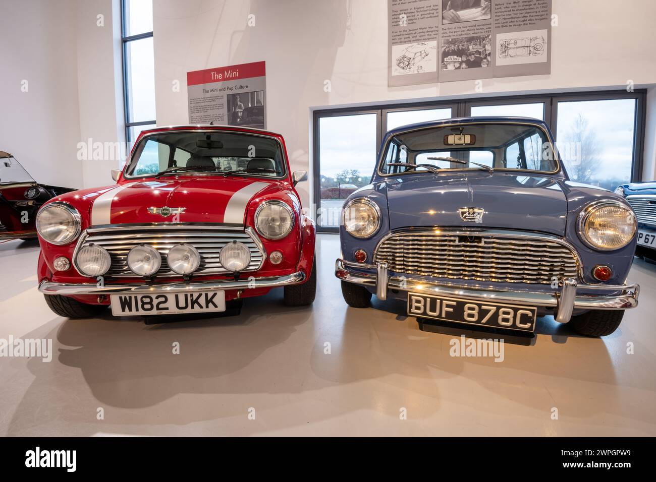 Sparkford.Somerset.United Kingdom.January 7th 2024.A Classic Mini ...