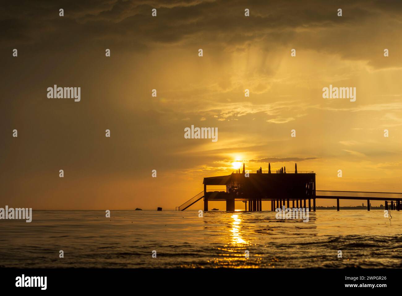 lake Bodensee Lake Constance, bathhouse of Seehotel am Kaiserstrand on ...