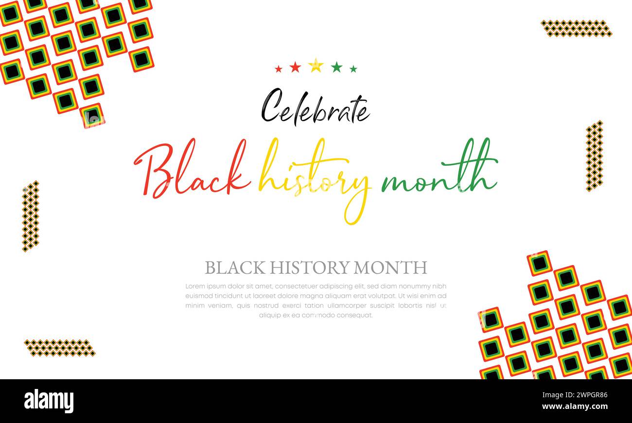 Black History Month celebrated. February national black history month ...