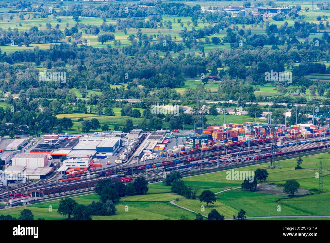 railway freight yard Wolfort Terminal Wolfurt, Combi Cargo Terminal ...