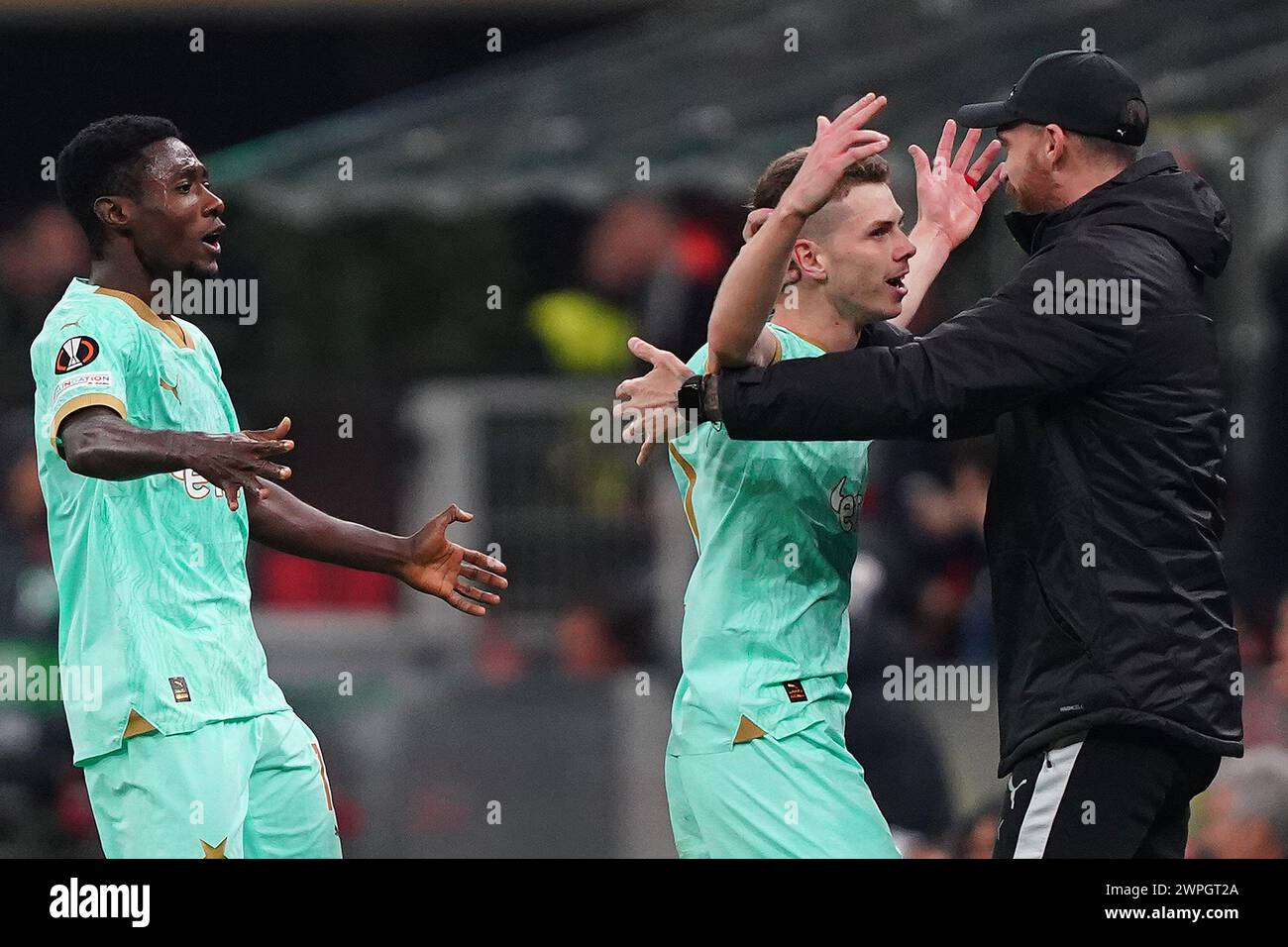 Milan, Italia. 07th Mar, 2024. David Doudera ( Slavia Praga ...
