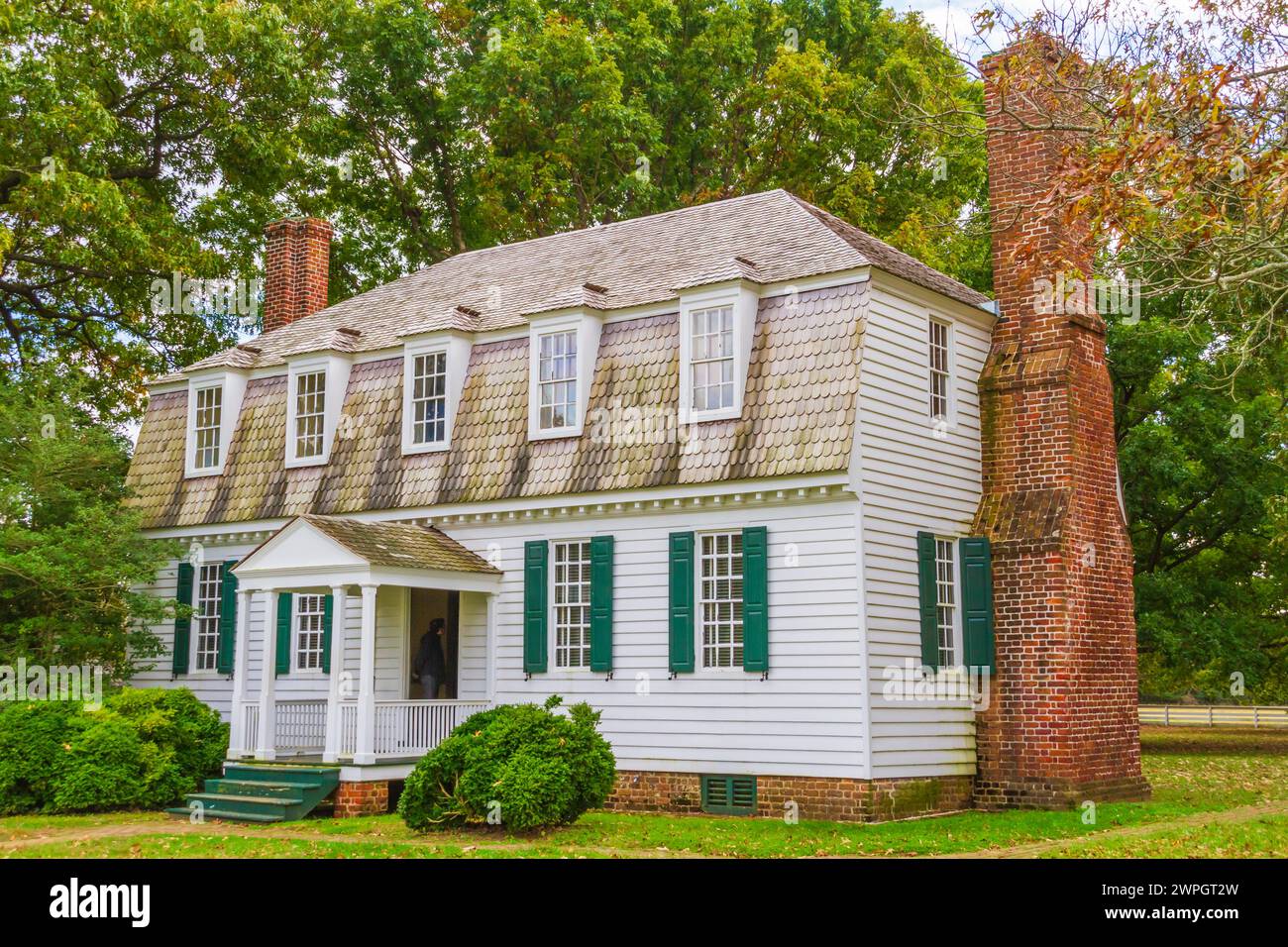 Moore House at historic Yorktown Battlefield in the Colonial National ...