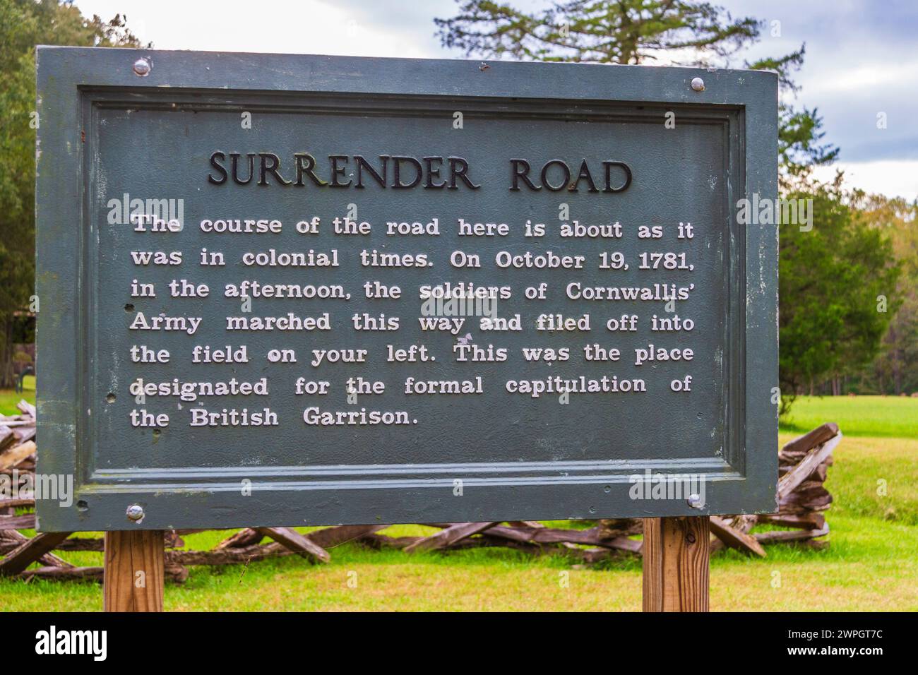 Historic Yorktown Battlefield in the Colonial National Historical Park ...