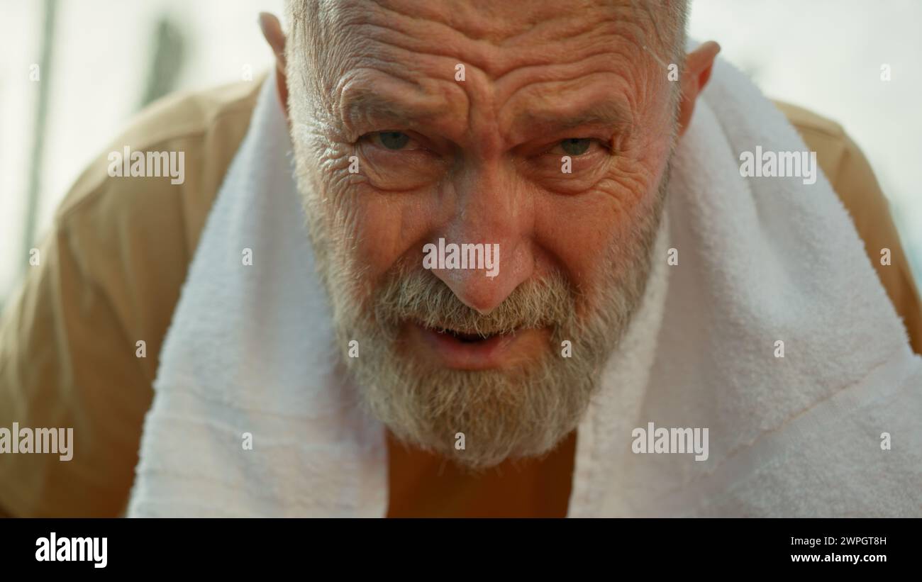 Close up sporty sweaty male hi-res stock photography and images - Alamy