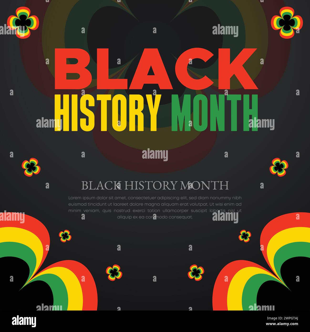 Black History Month celebrated. February national black history month ...