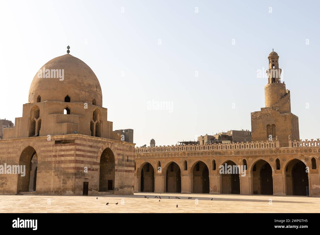 Mosque of Ibn Tulun - one of the oldest mosques in Egypt Stock Photo ...