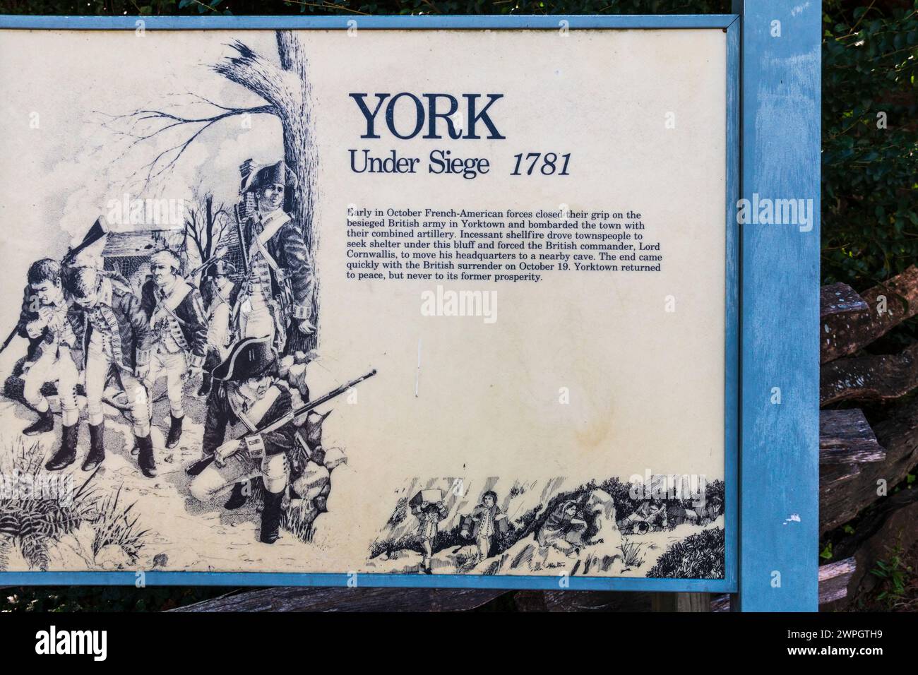 Historic Yorktown in the Colonial National Historical Park in Virginia ...