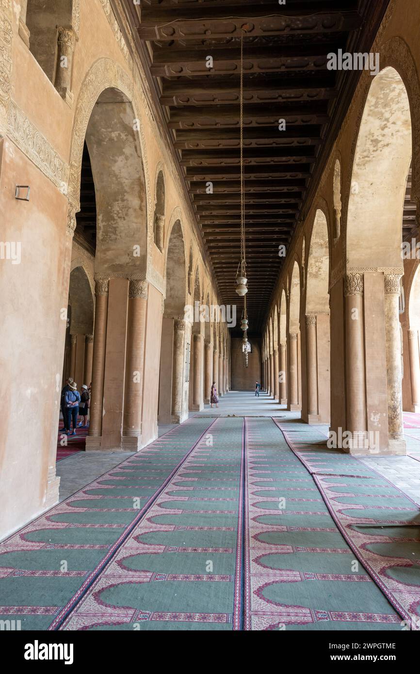 Part of qibla of Ibn Tulun - one of the oldest mosques in Egypt Stock ...