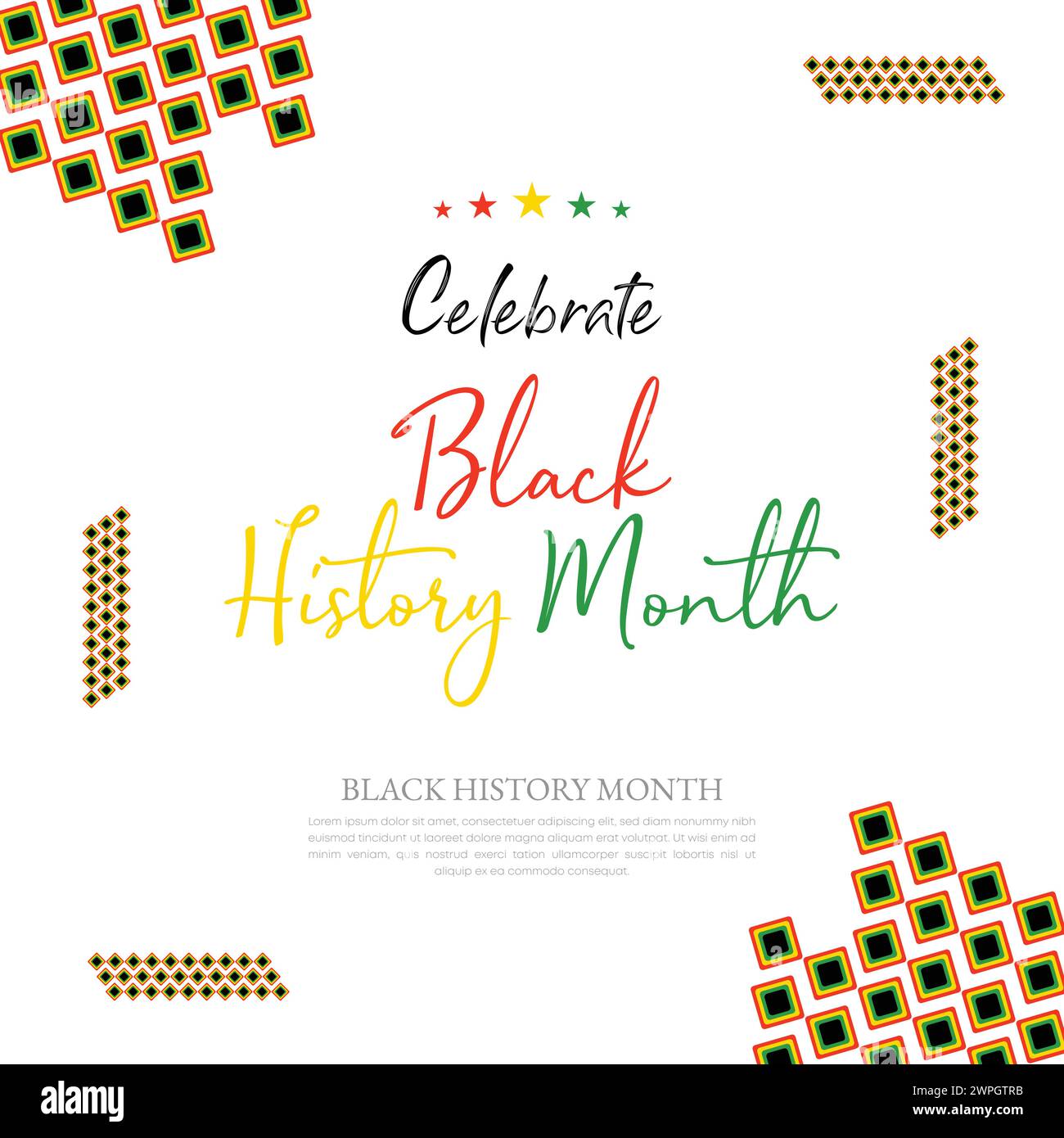 Black History Month celebrated. February national black history month ...