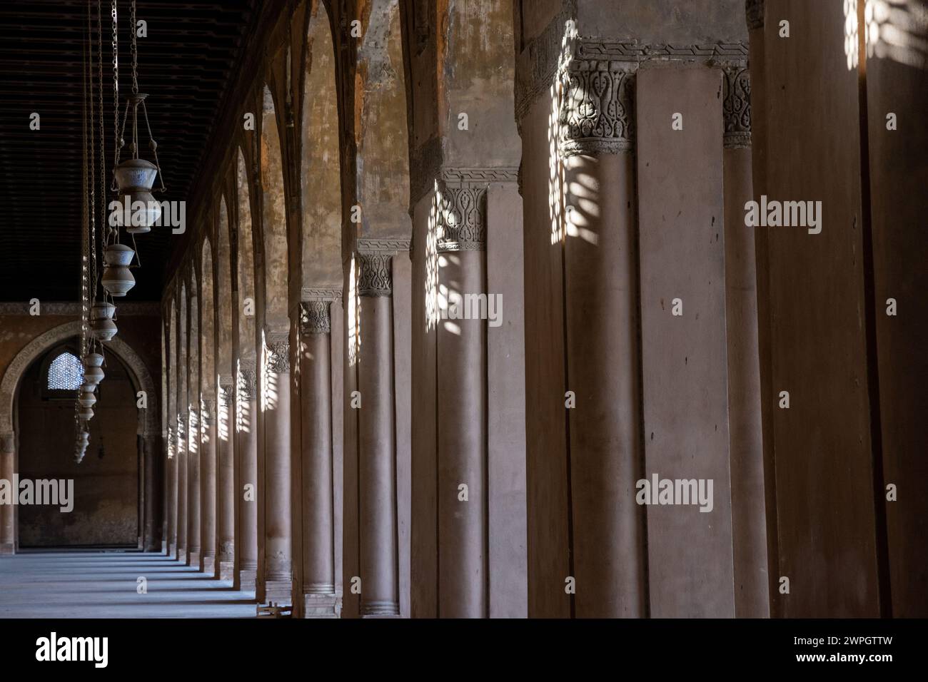 Mosque of Ibn Tulun - one of the oldest mosques in Egypt Stock Photo ...