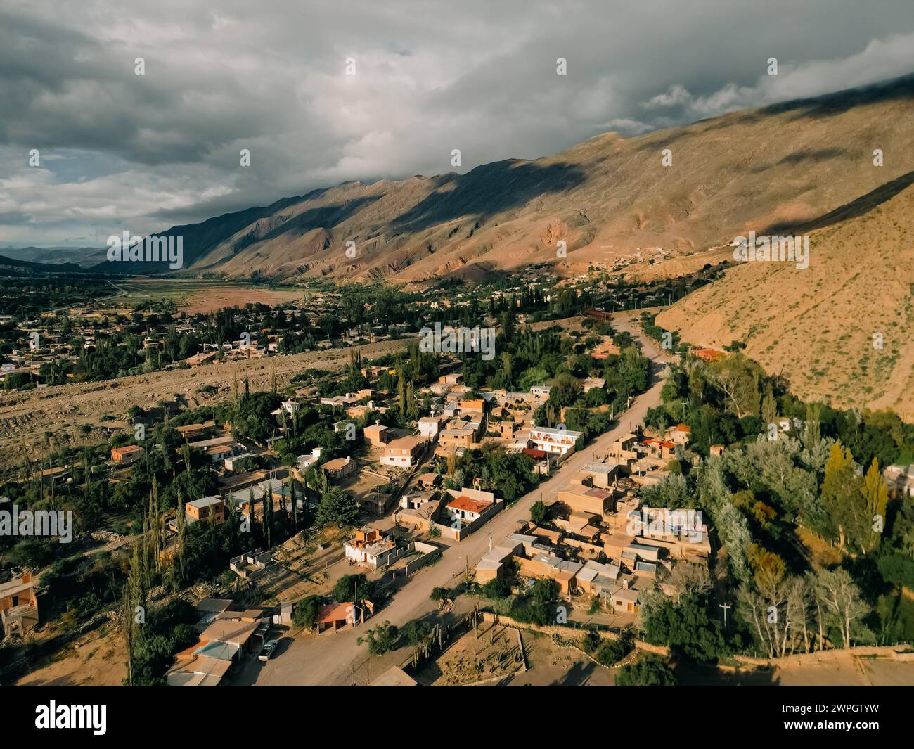 Panoramic view of Pucara de Tilcara pre-inca ruins - Tilcara, Jujuy ...