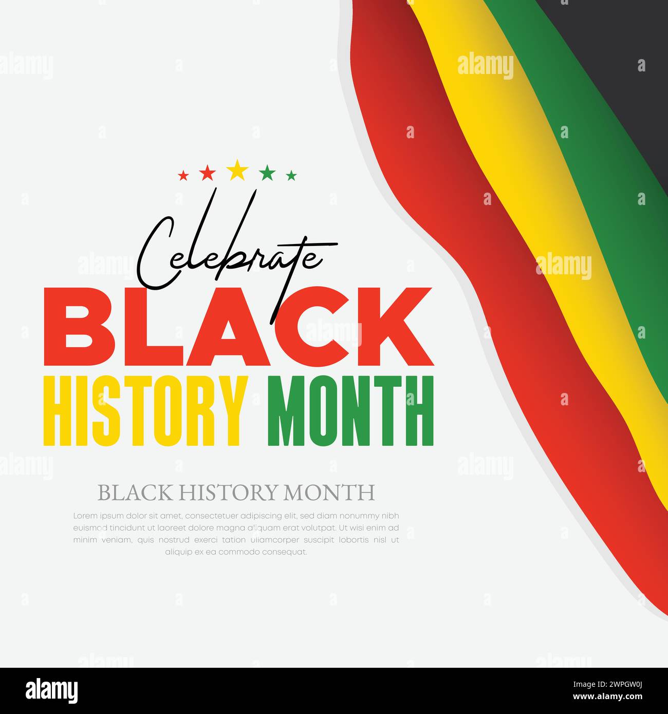 Black History Month celebrated. February national black history month ...