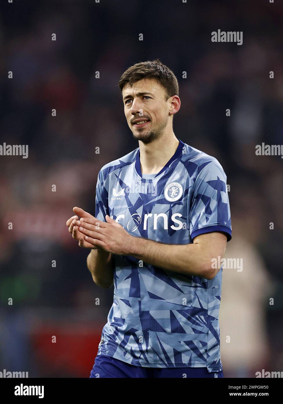 AMSTERDAM - Clement Lenglet of Aston Villa FC during the UEFA ...