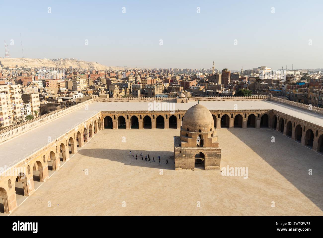 Mosque of Ibn Tulun - one of the oldest mosques in Egypt Stock Photo ...