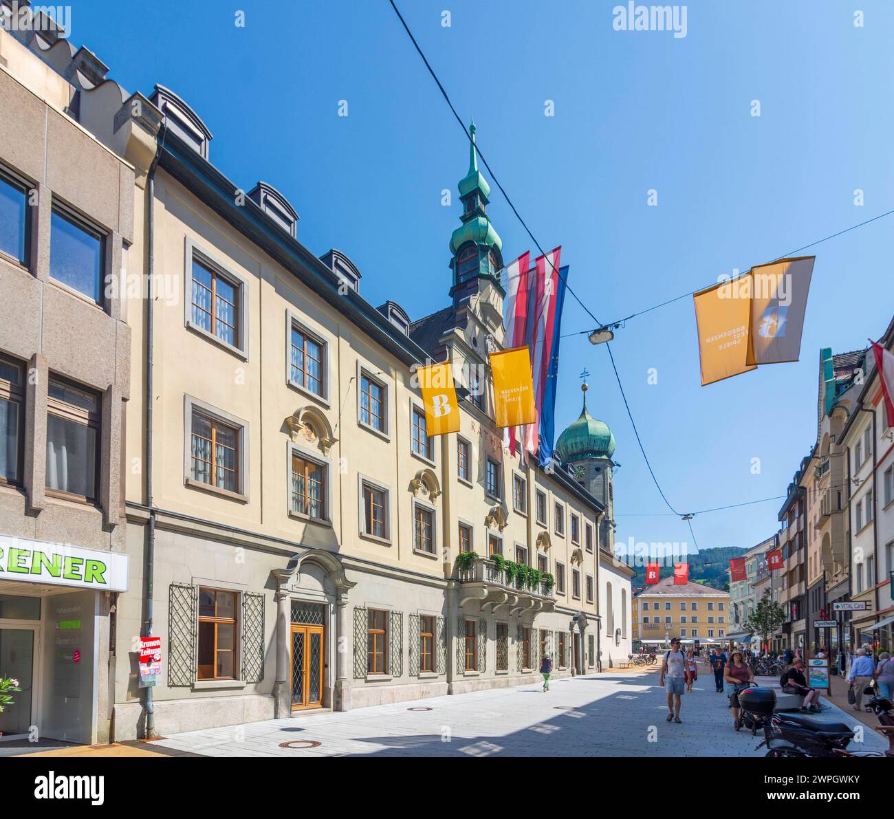 Town Hall Bregenz Bodensee Lake Constance Vorarlberg Austria Stock ...