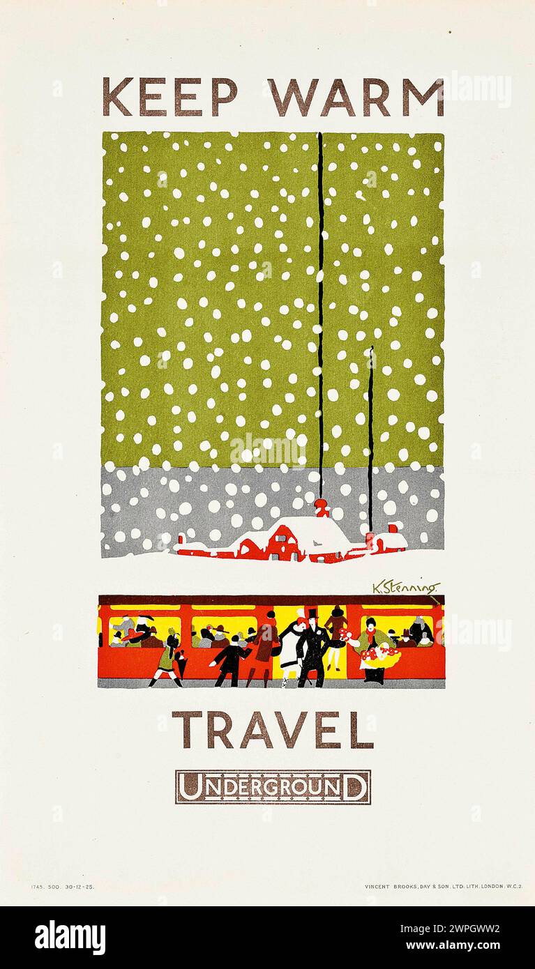 Vintage london underground poster hi-res stock photography and images ...