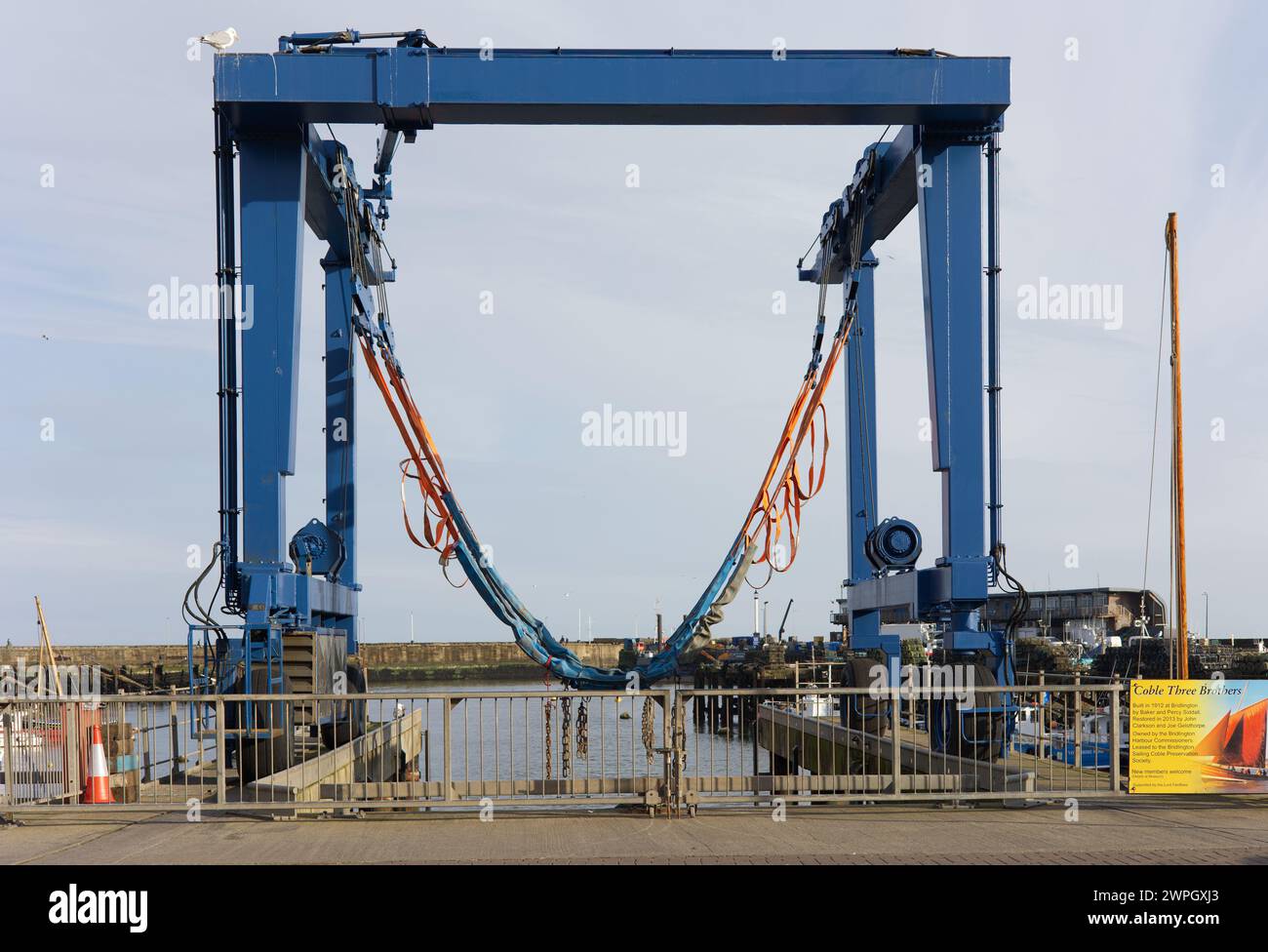 Bridlington seaside town and Harbour in the East Riding or Yorkshire UK ...