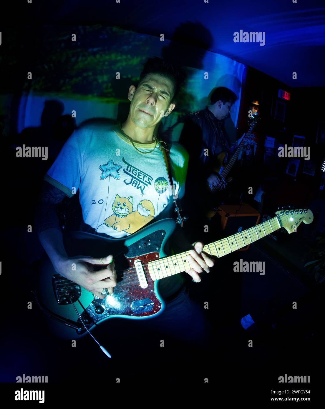 The band DIE SPITZ performs at the FarOut Lounge, Austin, Texas Stock ...