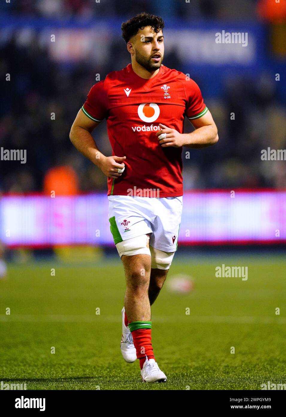 Wales' Lucas de la Rua during the 2024 U20 Six Nations Championship ...