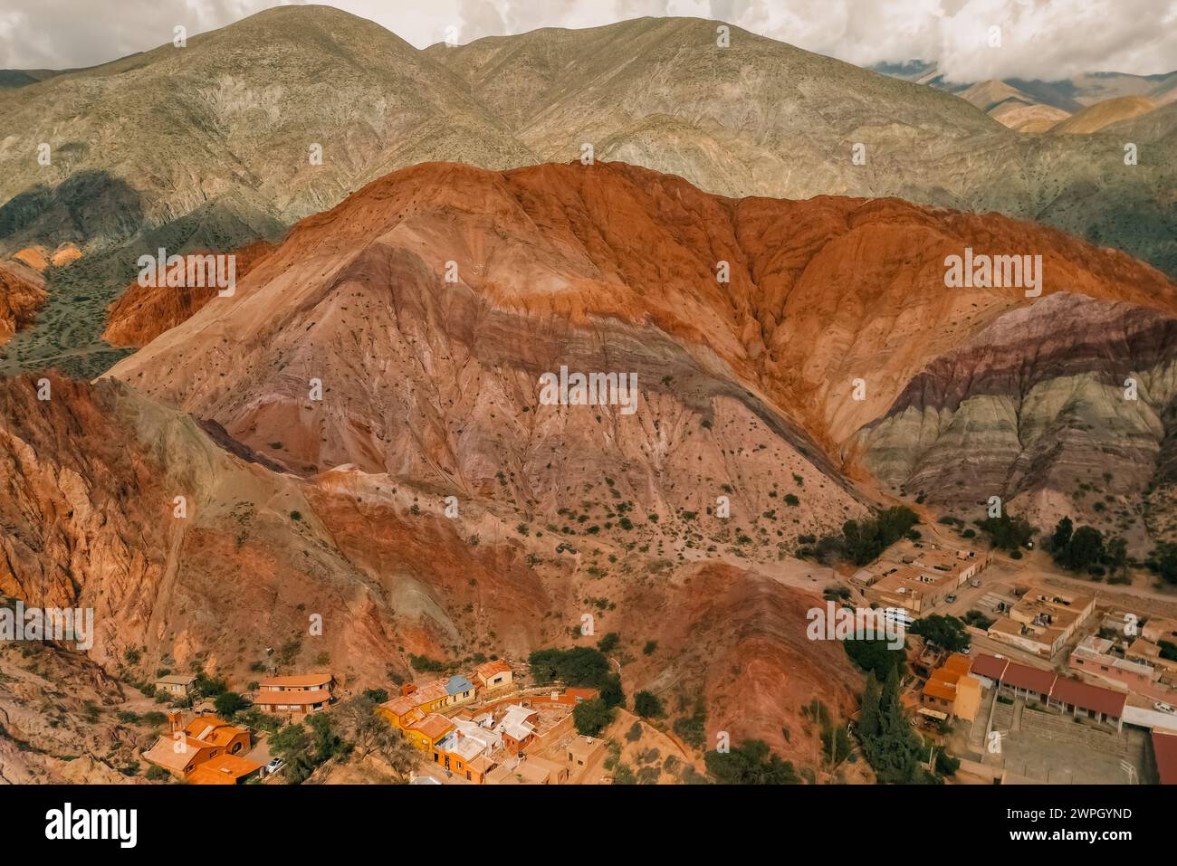 Aerial view purmamarca jujuy argentina hi-res stock photography and ...