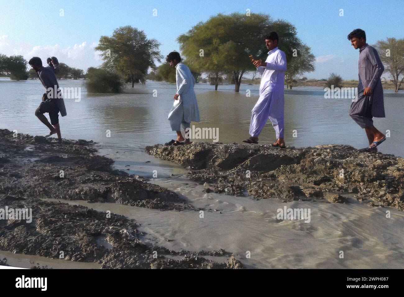 Sistan And Baluchestan, Iran. 8th Mar, 2024. A view after floods in ...