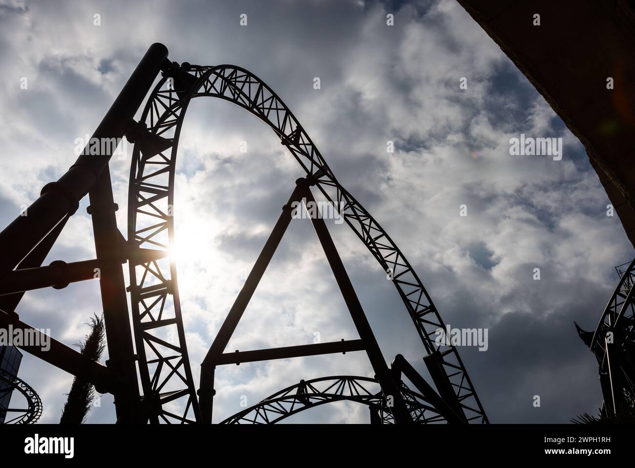 Rust, Germany. 07th Mar, 2024. Rails of the new "Voltron Nevera" roller ...