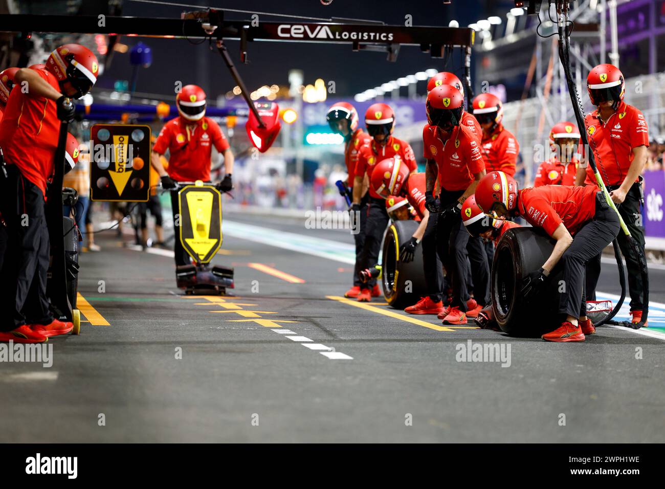 Jeddah, Saudi Arabia. 7th Mar, 2024. Scuderia Ferrari team, F1 Grand ...